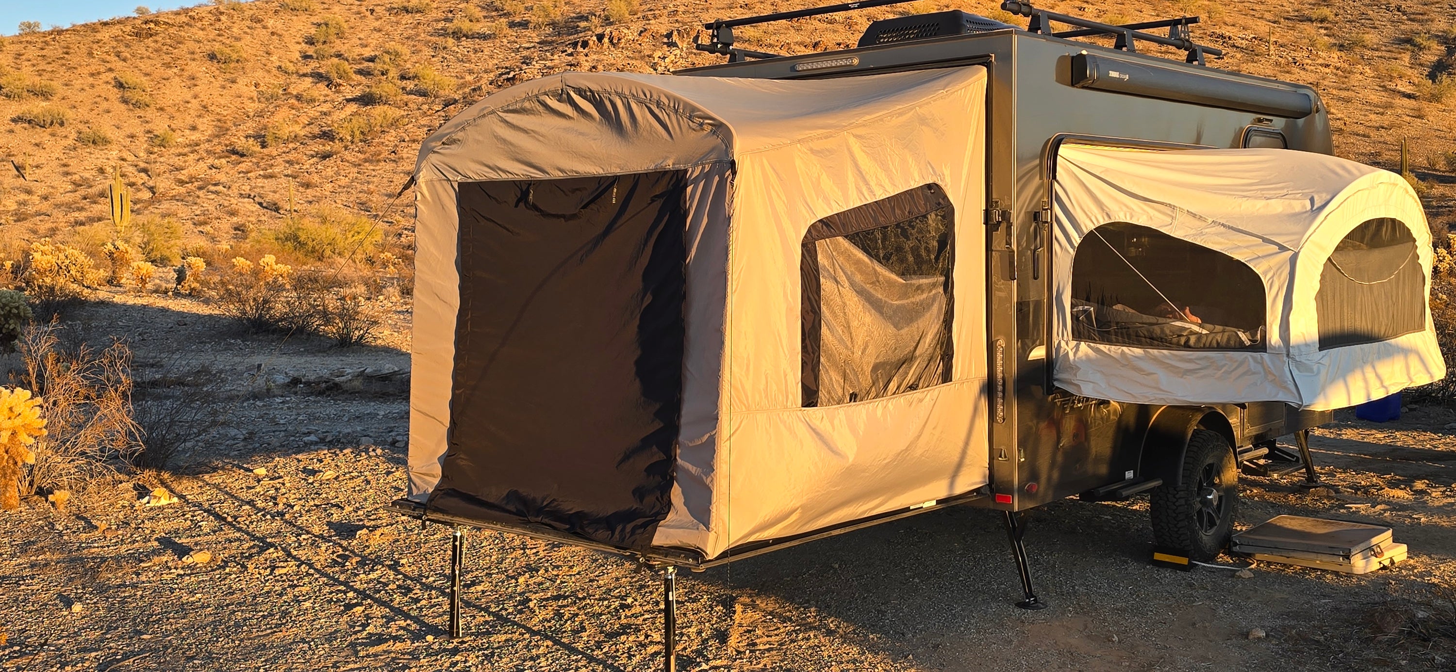 Toy Hauler Ramp Tent: Expand Your Adventure Space – PahaQue Wilderness