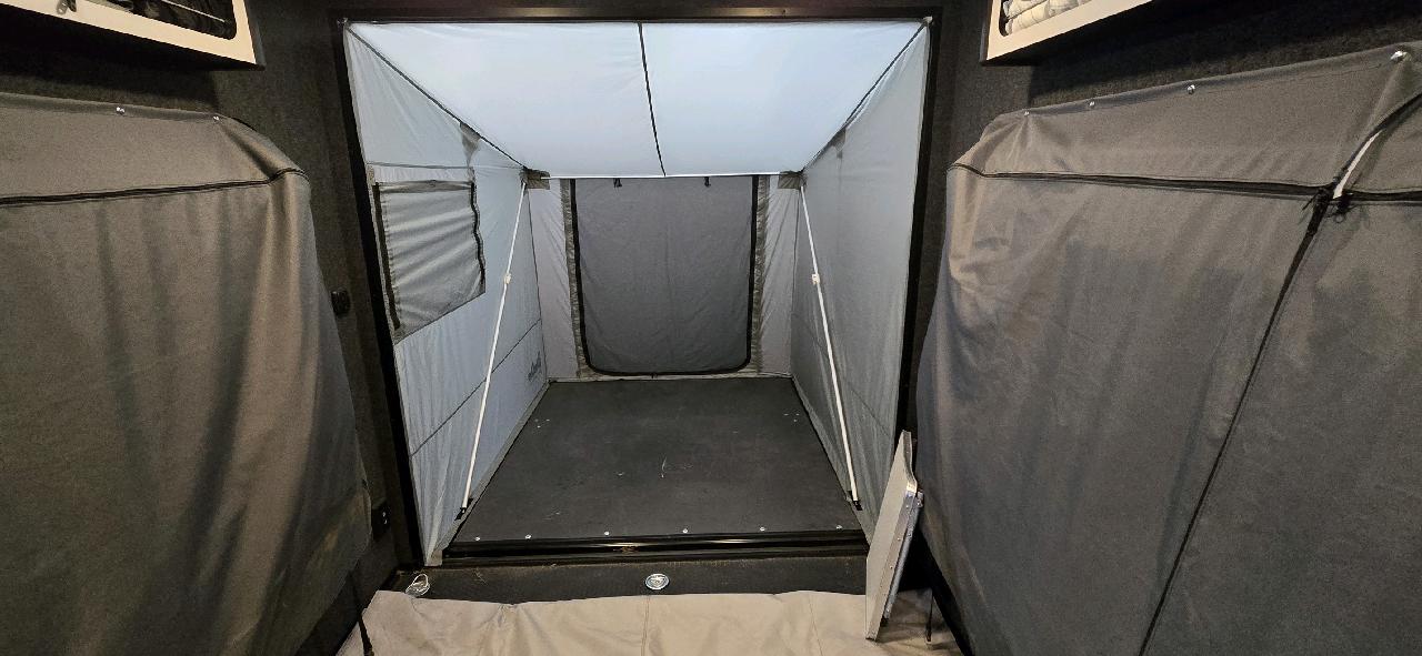 Toy Hauler Ramp Tent by PahaQue for the Intech Discovery Trailer ...